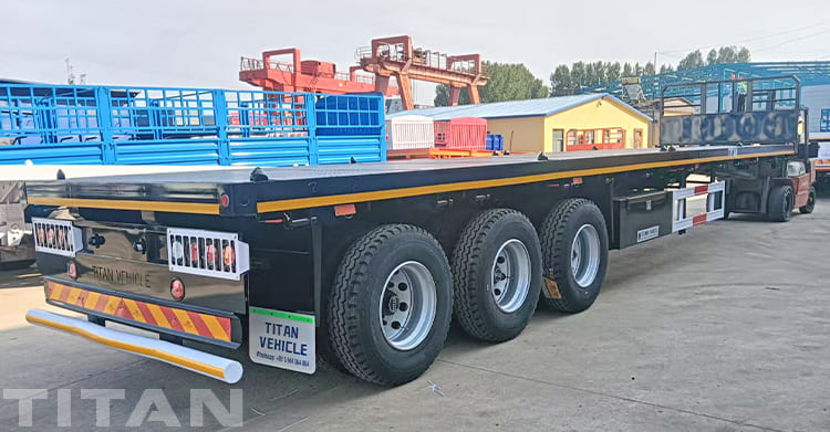 40 Foot Container Platform Semi Trailer for Sale in Uganda